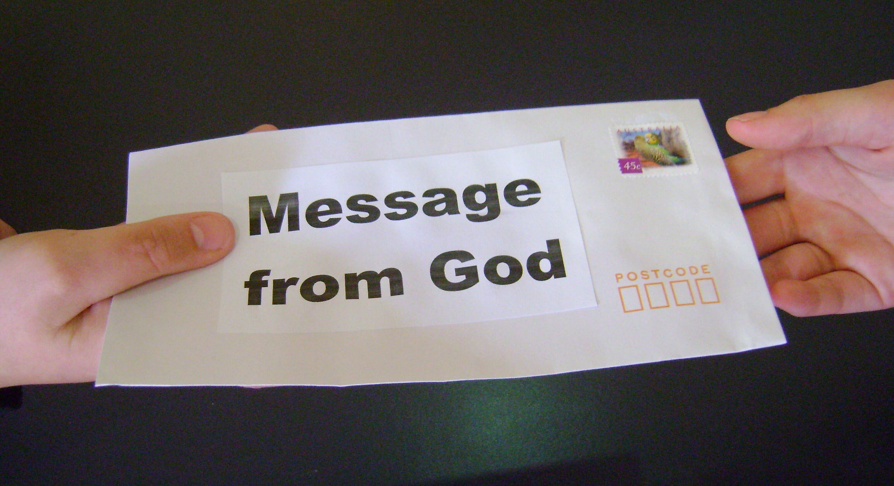 God s Message God Speaks To Us God Has Come